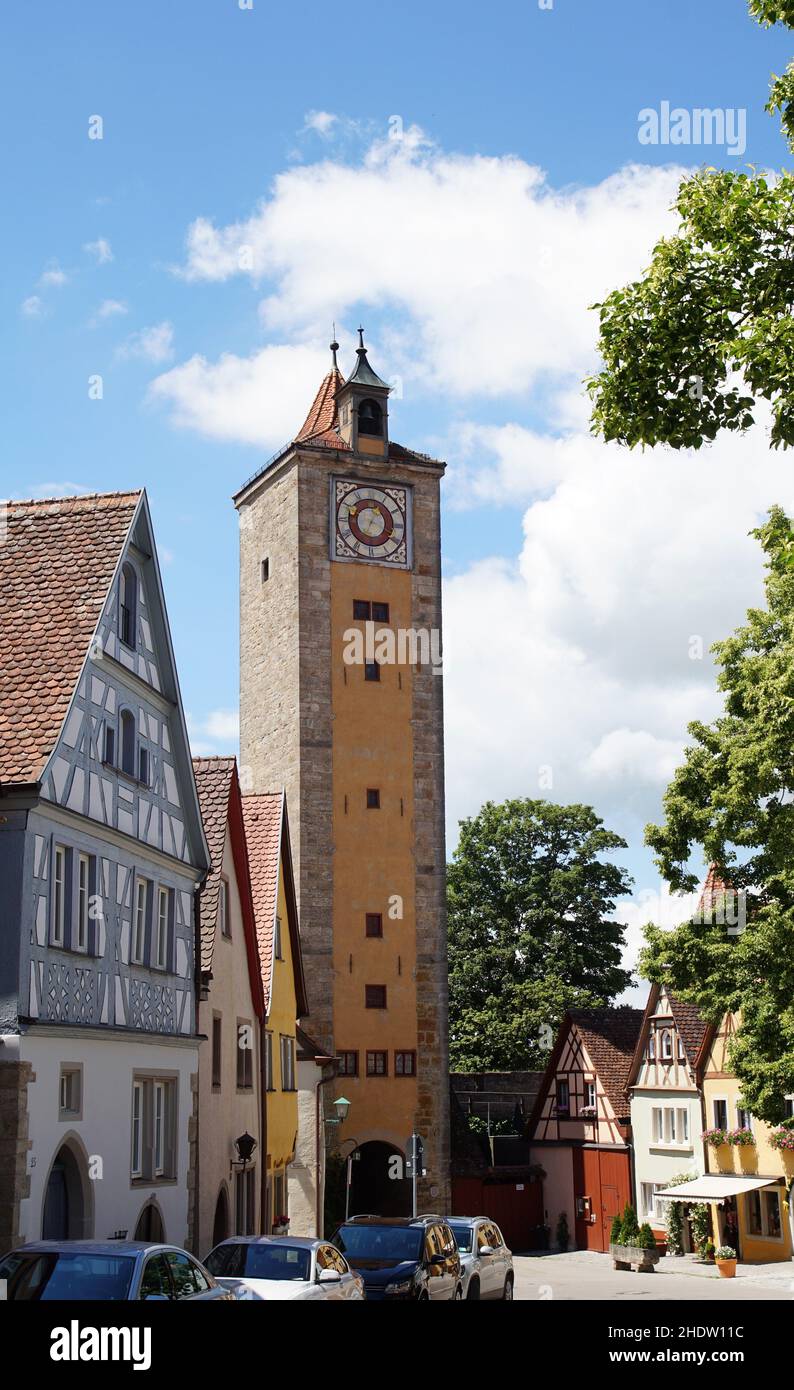 city gate, rothenburg ob der tauber, johanniterturm, gates, rothenburg ...