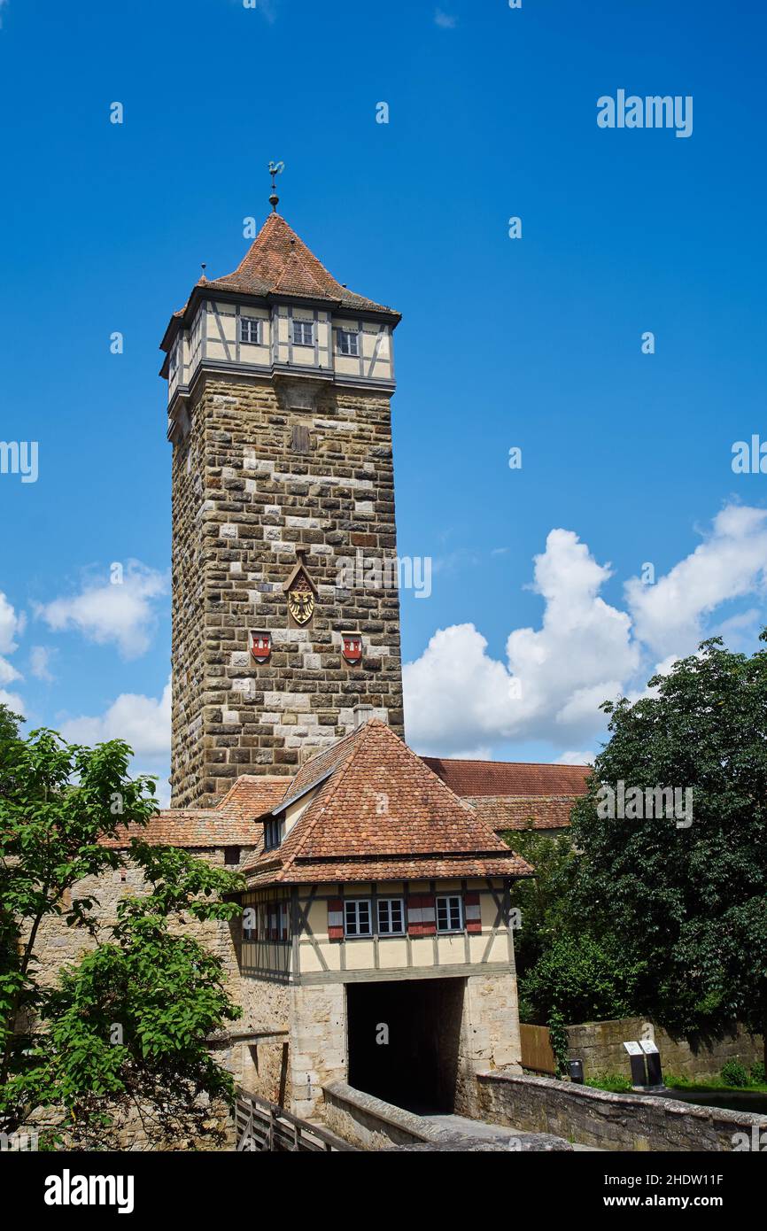 city gate, rothenburg ob der tauber, gates, rothenburg ob der taubers ...