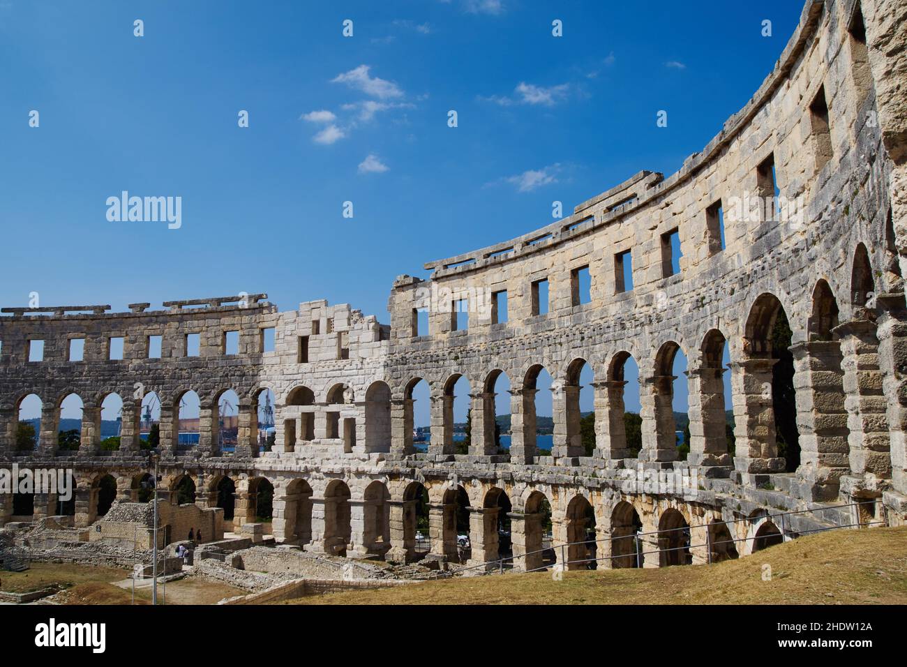 amphitheater, pula, amphitheaters, pulas Stock Photo - Alamy