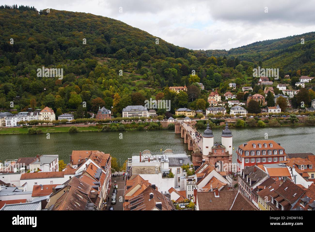heidelberg, neckar, karl theodor-bridge, heidelbergs, neckars, karl ...