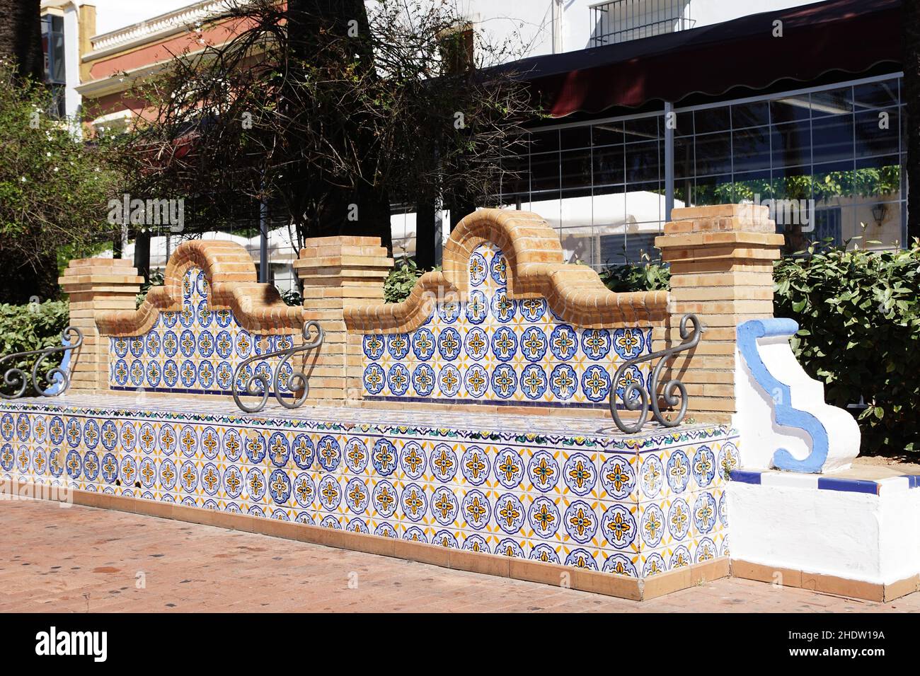 bench, tiles, benchs, tile Stock Photo - Alamy