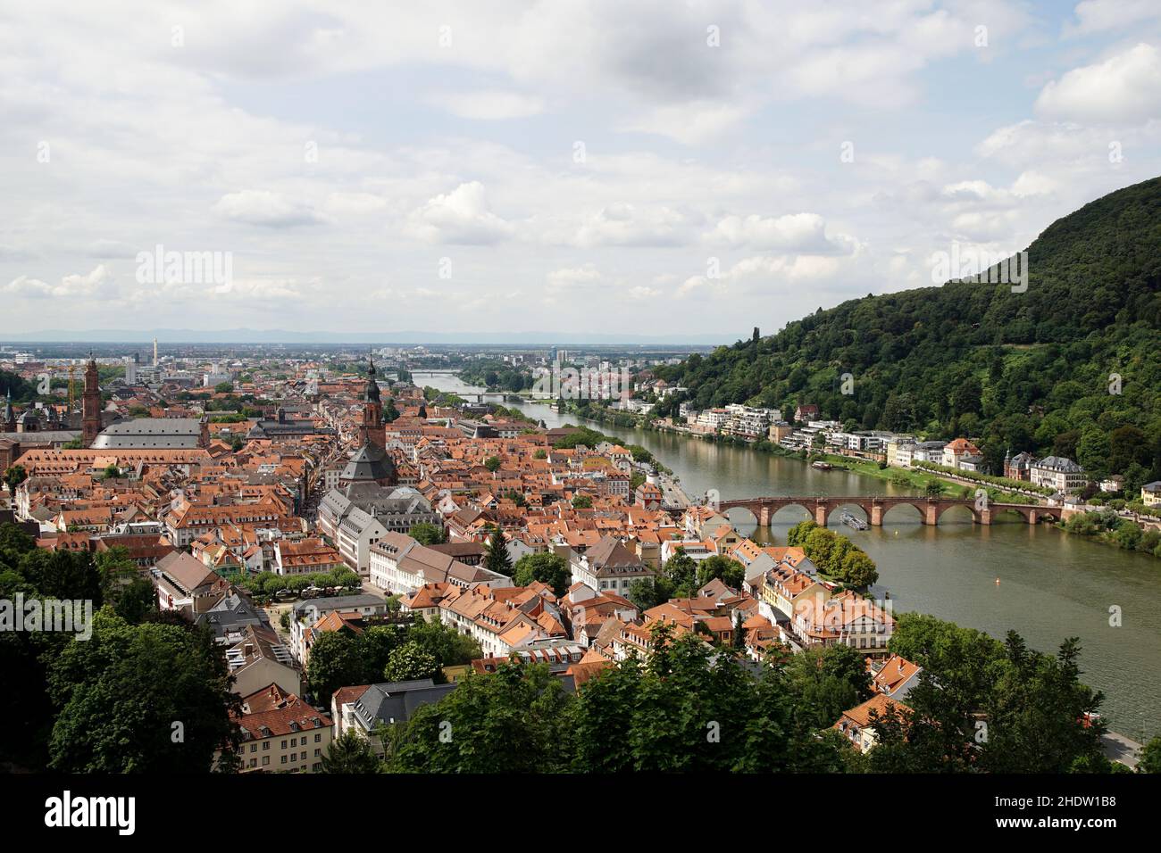 heidelberg, old bridge, heidelbergs, old bridges Stock Photo - Alamy