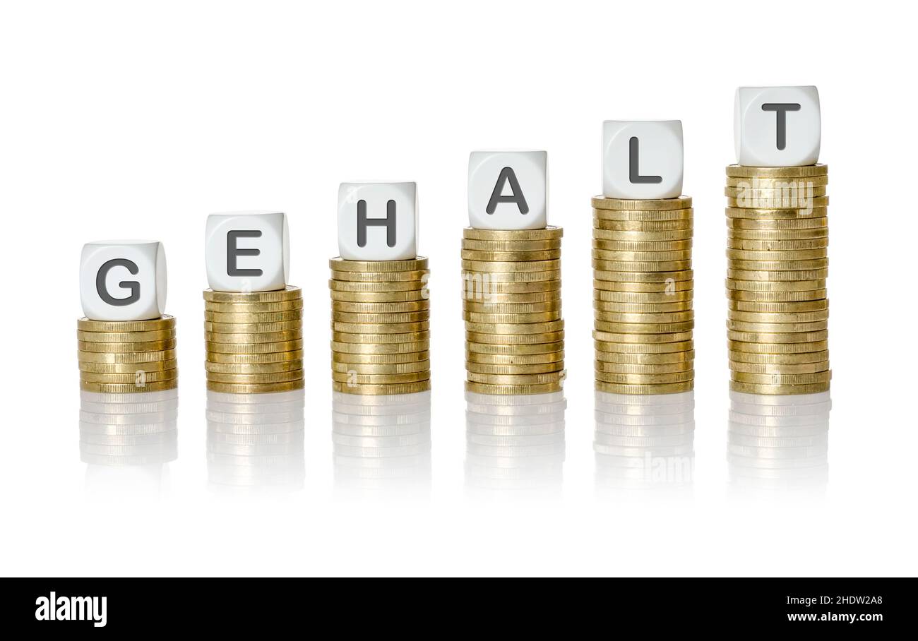 coins, salary, wages, coin, salaries, wage Stock Photo - Alamy