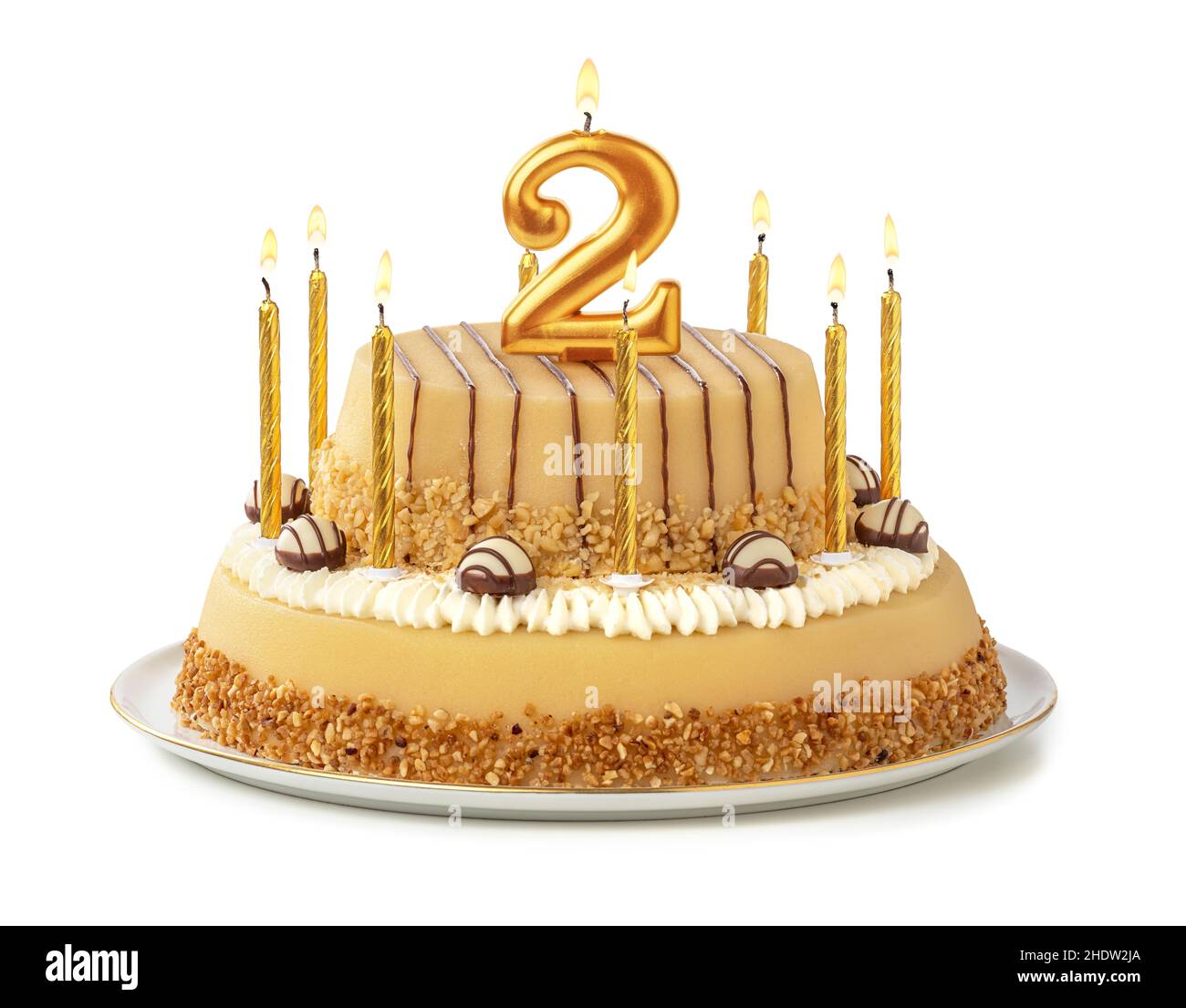 2, birthday cake, two, birthday cakes Stock Photo - Alamy
