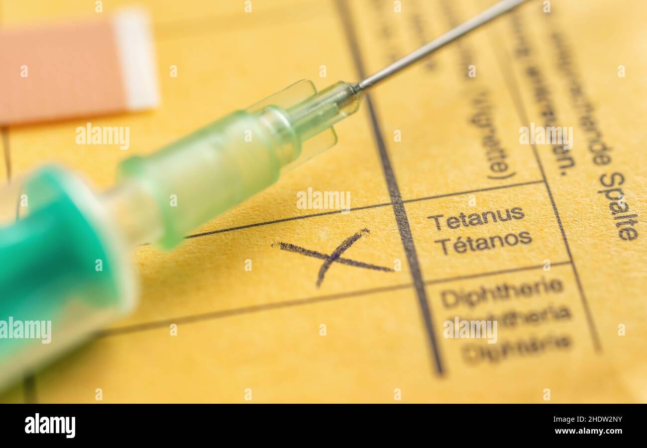 vaccination, tetanus, vaccinations Stock Photo - Alamy
