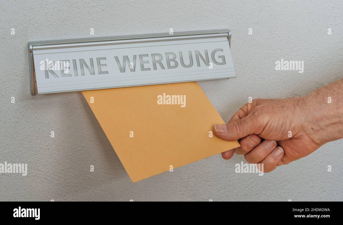 letter insertion, letter insertions Stock Photo - Alamy