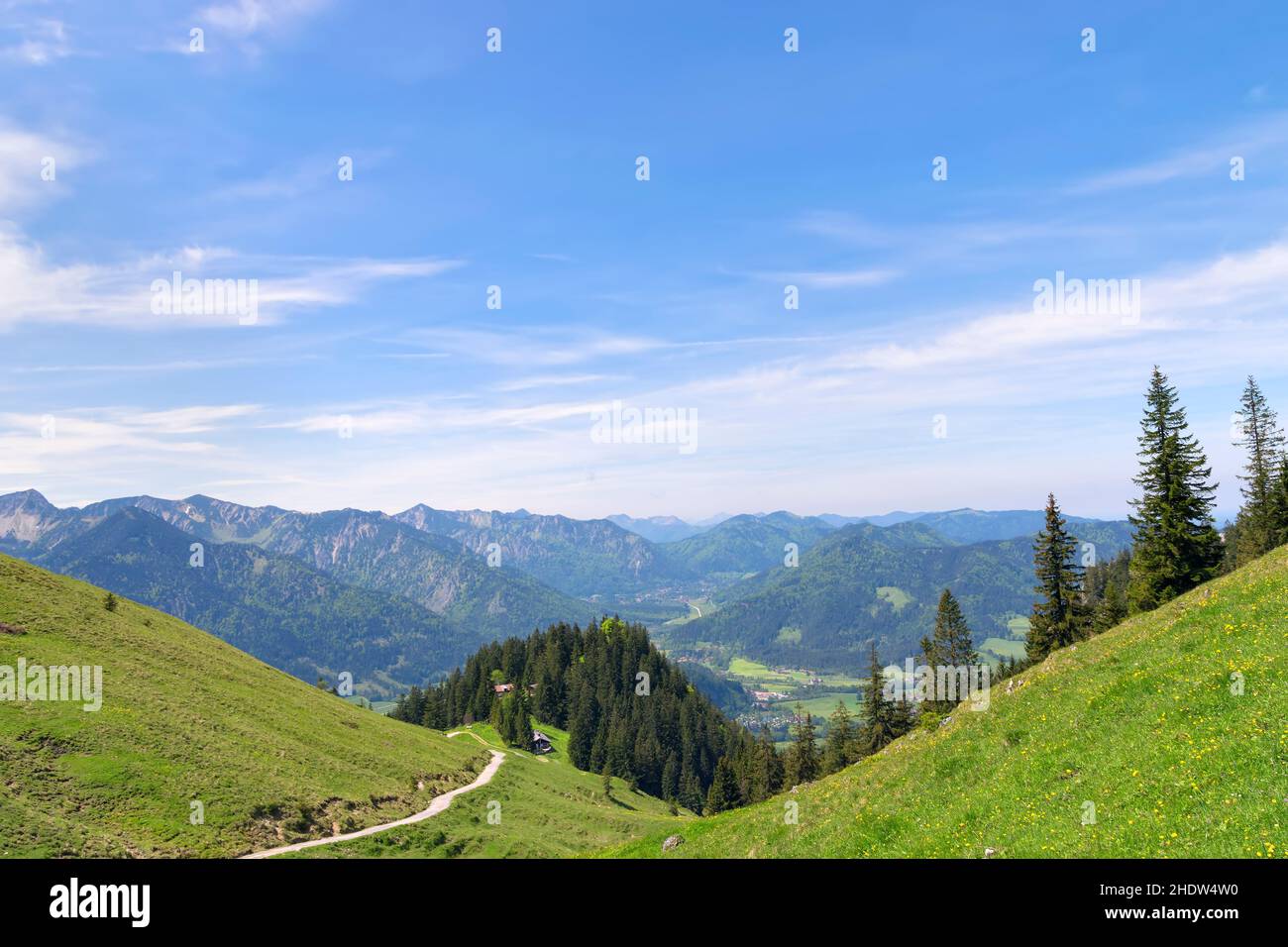 trail, bavarian alps, trails Stock Photo - Alamy