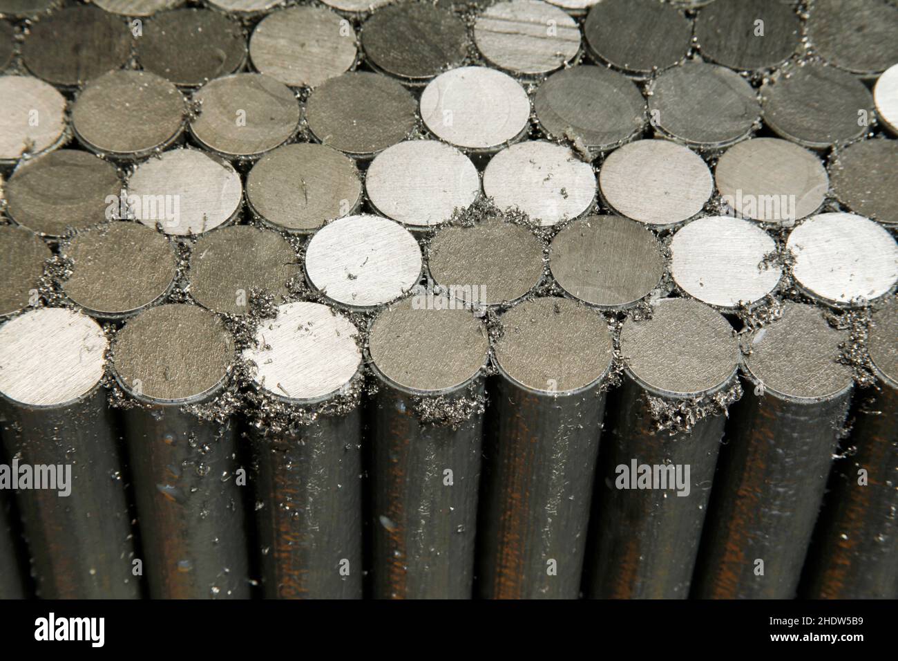 stainless steel rods, raw material for automotive parts Stock Photo - Alamy