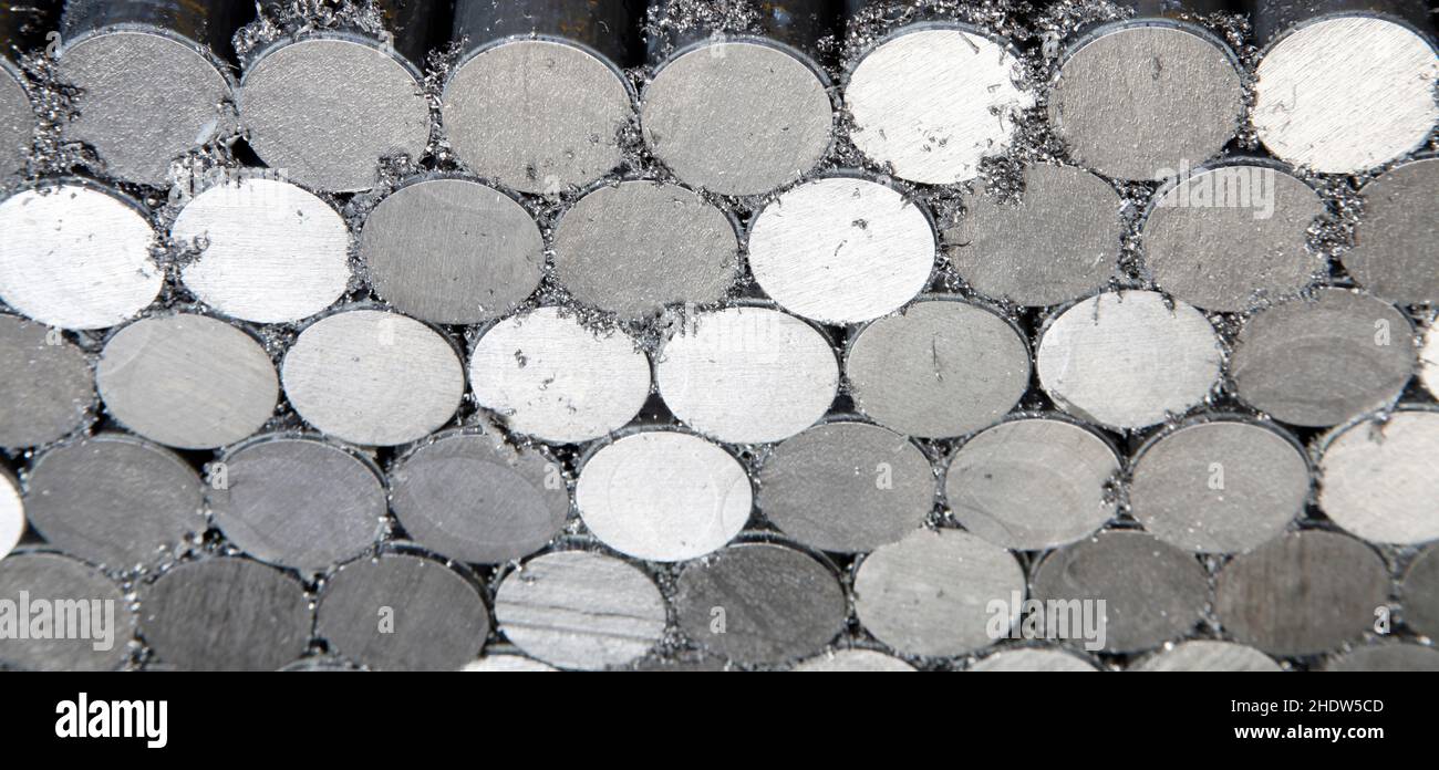 stainless steel rods, raw material for automotive parts Stock Photo - Alamy