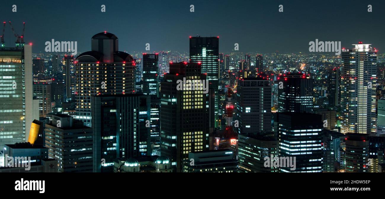 skyscraper, osaka, japan, skyscrapers, osakas, japanese Stock Photo - Alamy