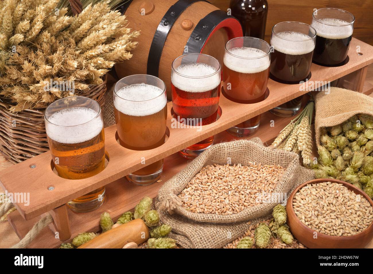beer, Beer style, Beer Glass Carrier, beers Stock Photo - Alamy