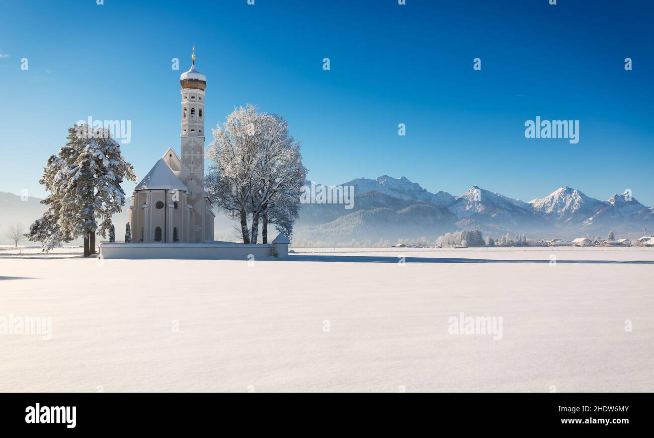 pilgrimage church, st. coloman, sanctuaries, st. colomans Stock Photo ...