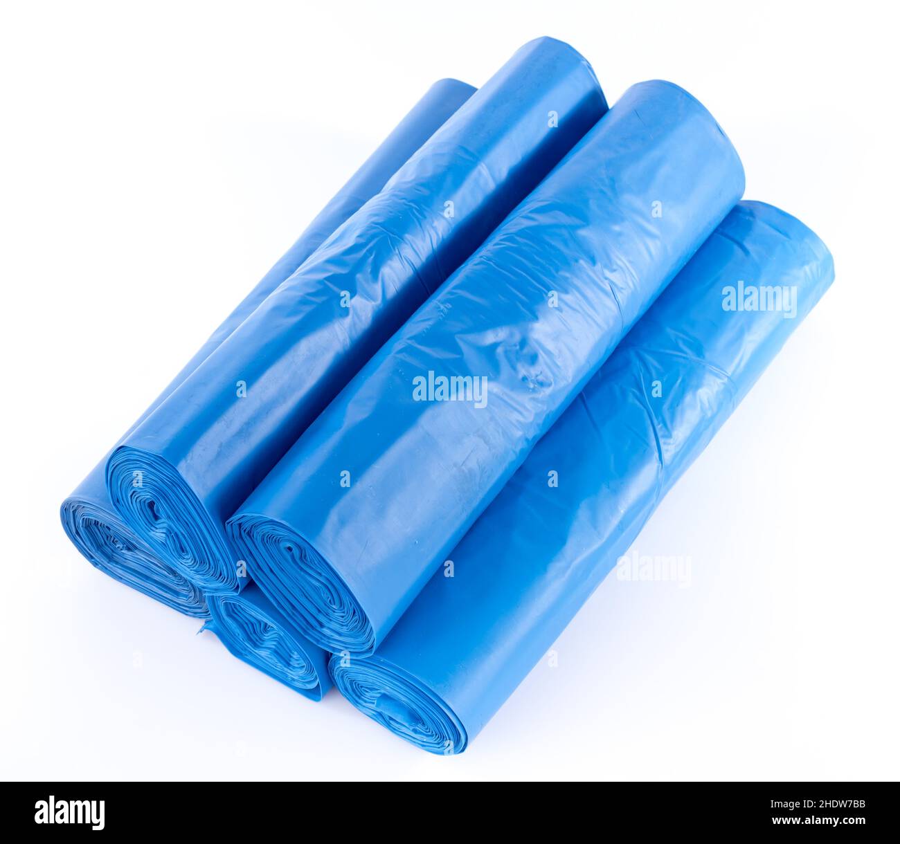 Roll blue trash bags Cut Out Stock Images & Pictures - Alamy