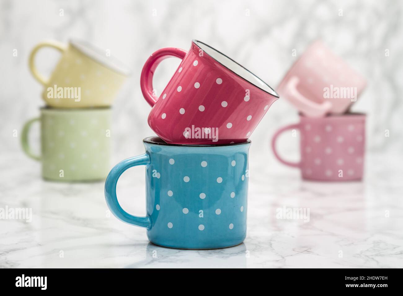 Spotted tea cups hi-res stock photography and images - Alamy
