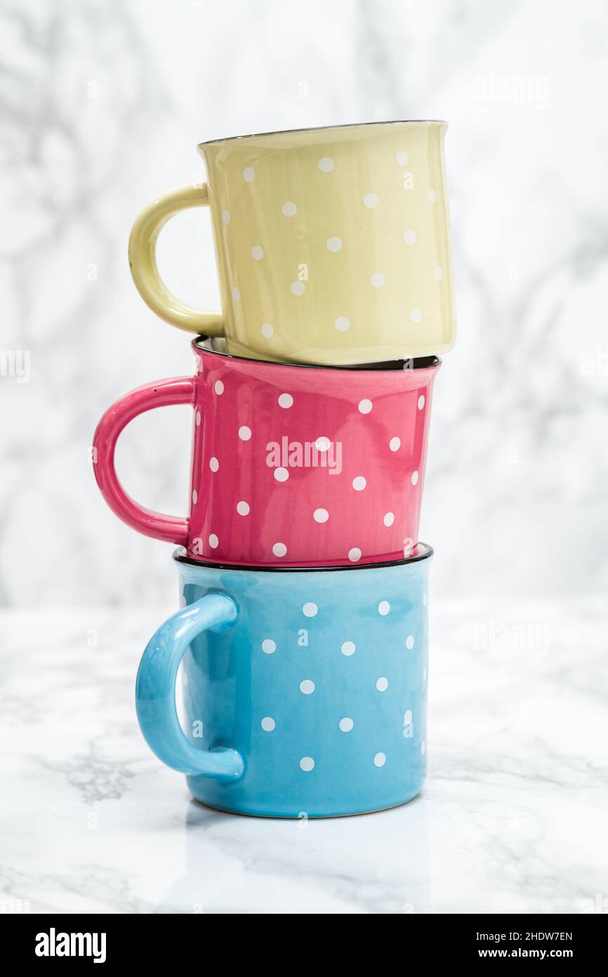 Spotted tea cups hi-res stock photography and images - Alamy