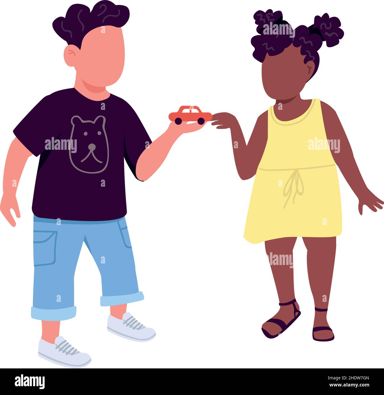 Sharing Toys Cartoon