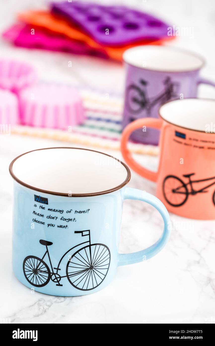 cup, enamel, cups, enamels Stock Photo - Alamy