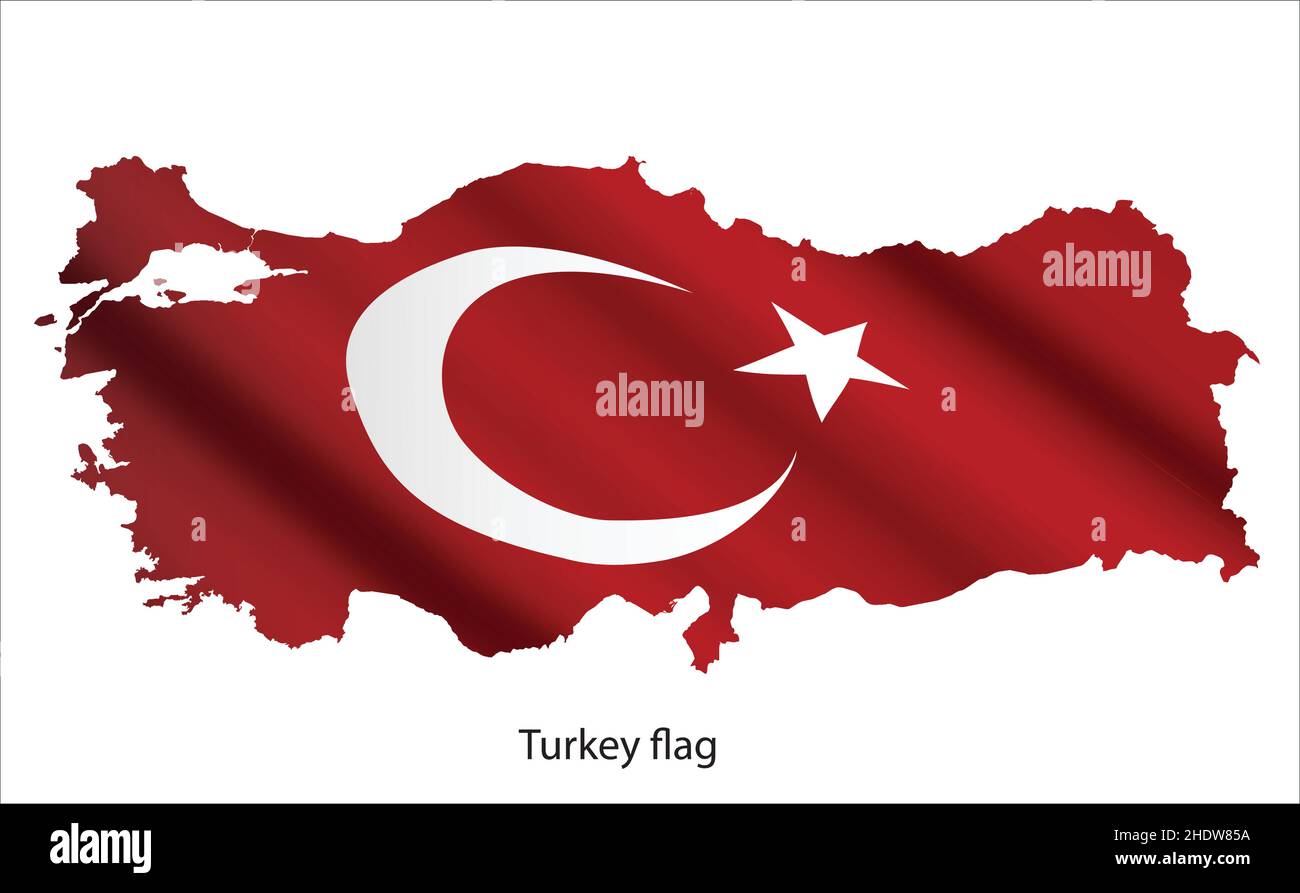 The flag of turkey Stock Vector Images - Alamy
