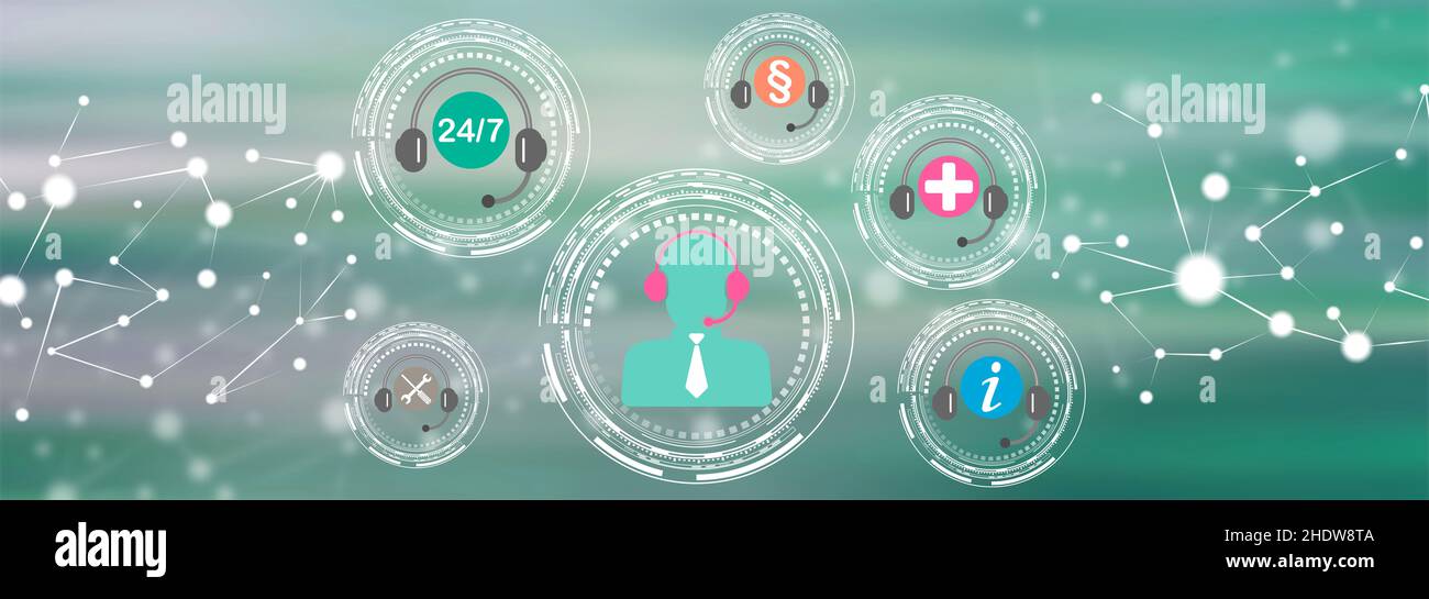 Illustration of a support concept Stock Photo - Alamy