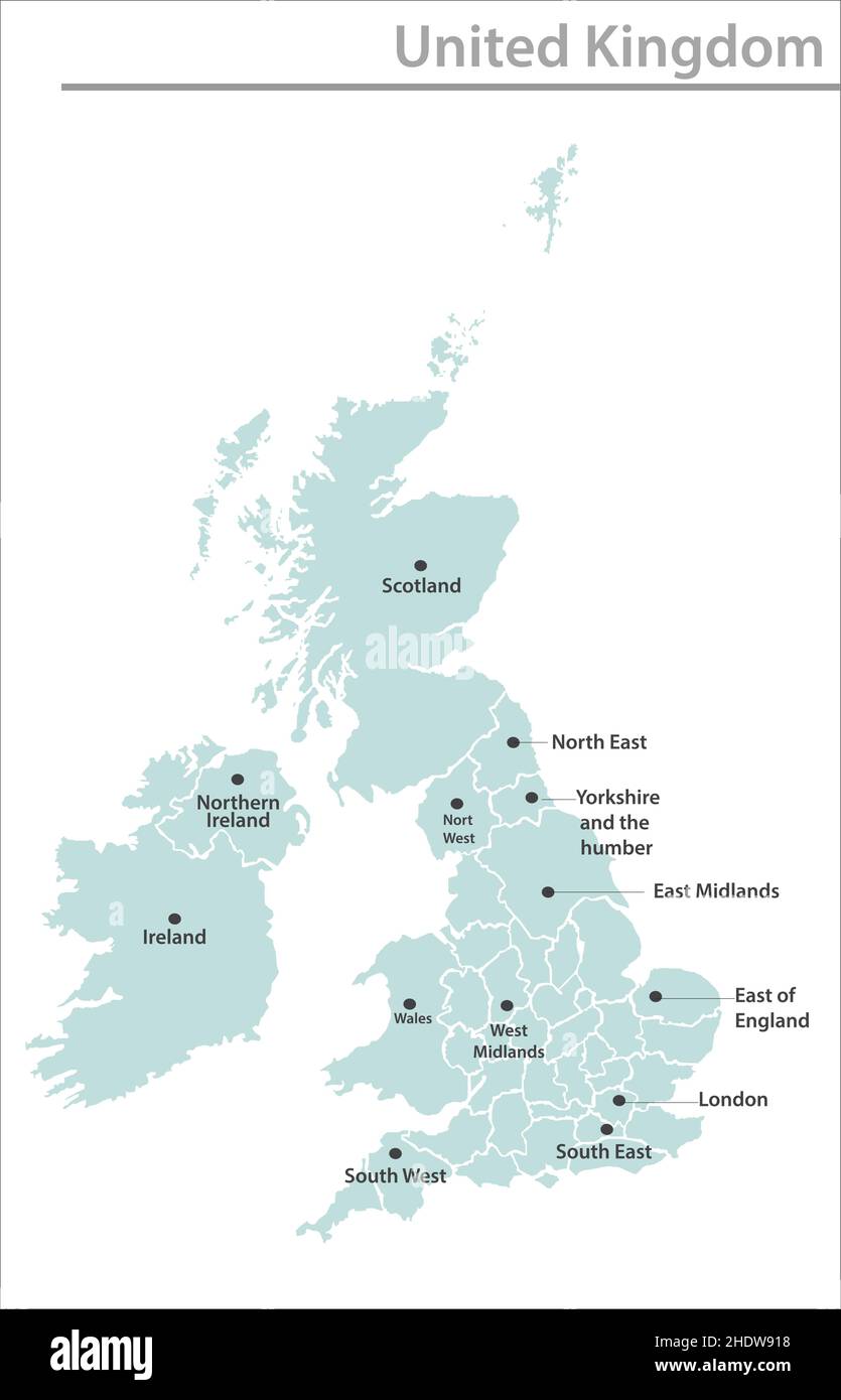 United Kingdom Map Illustration Vector Detailed United Kingdom Map With united-kingdom-map-illustration-vector-detailed-united-kingdom-map-with