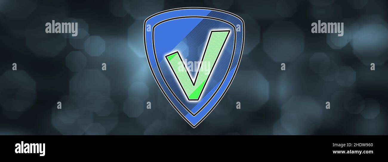 Illustration of a security approval concept Stock Photo - Alamy