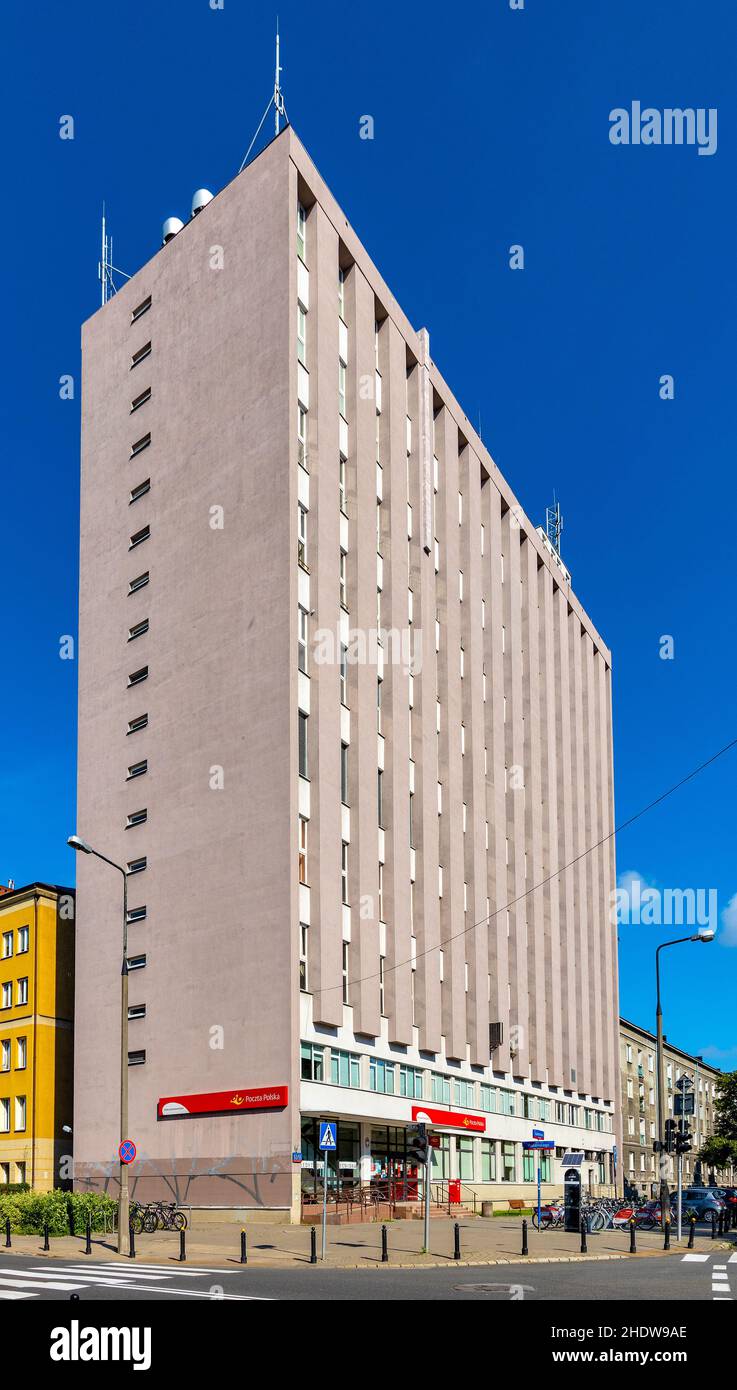 Warsaw, Poland - July 11, 2021: Former Polish Telecom switchboard ...