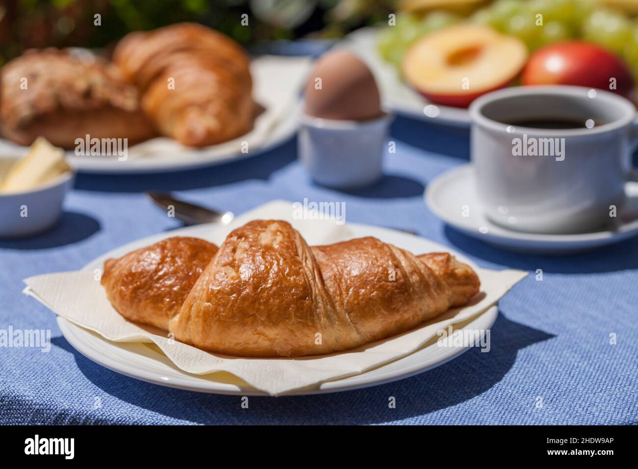 Croissants fruits beverages on hi-res stock photography and images - Alamy