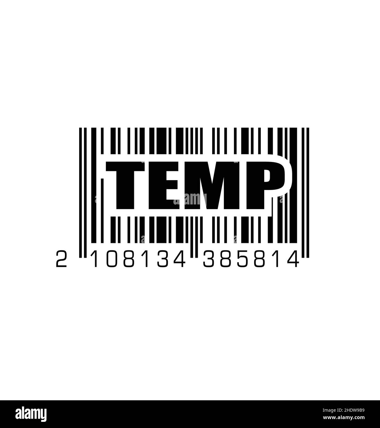 barcode bar code fake stand in temporary placeholder vector isolated on ...