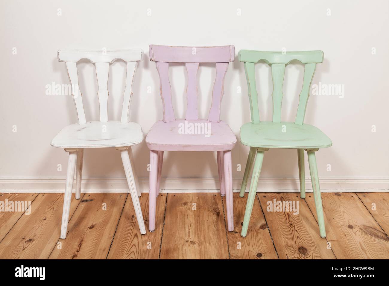 chairs, pastel, shabby chic, chair, pastels Stock Photo - Alamy