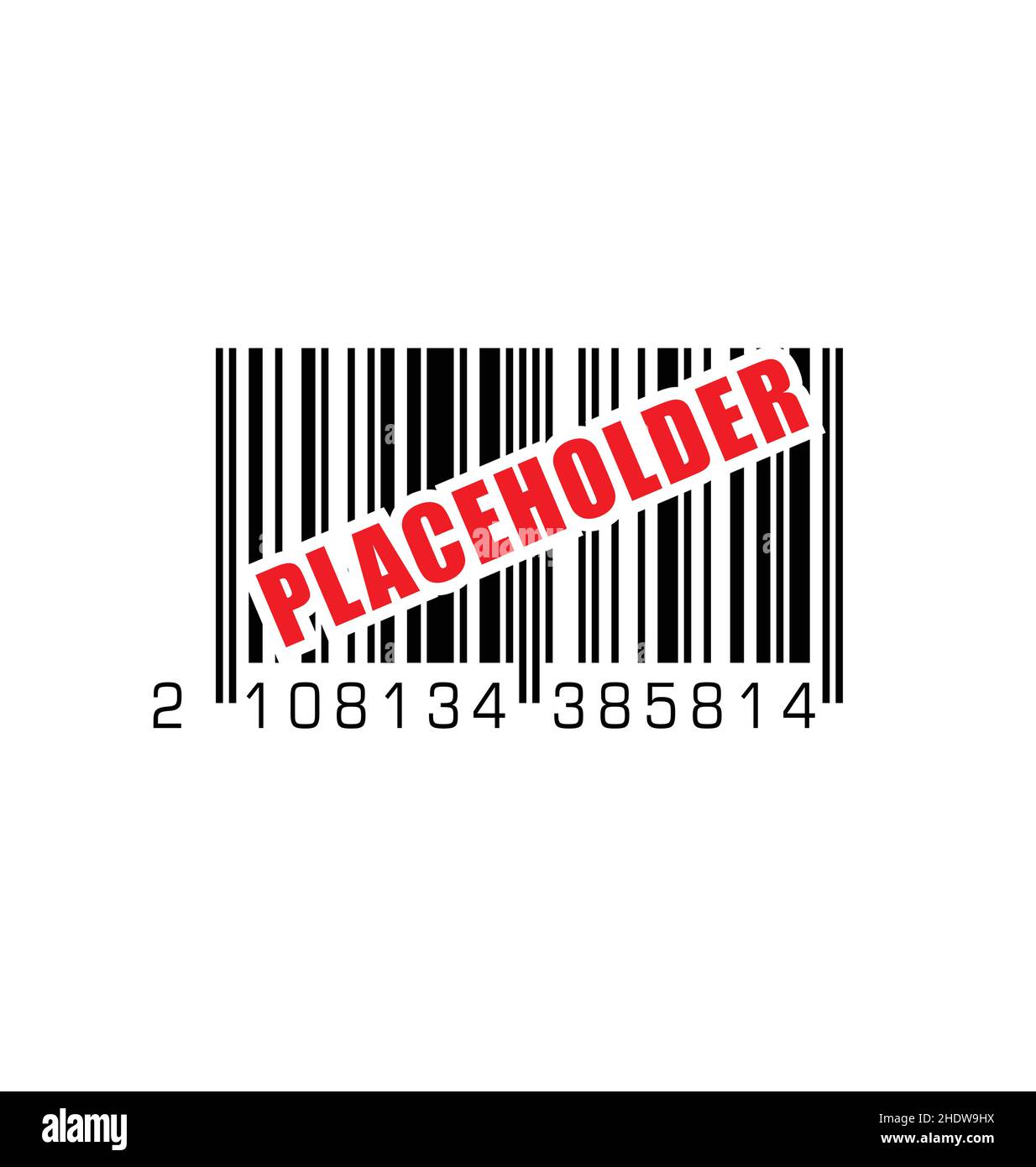 barcode bar code fake stand in temporary placeholder vector isolated on ...