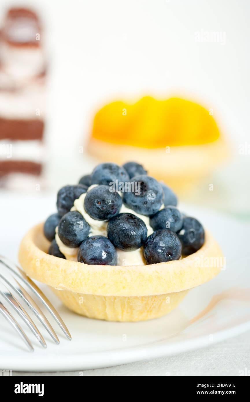 patisserie, pie, blueberry tarlet, patisseries, cake, pies Stock Photo ...
