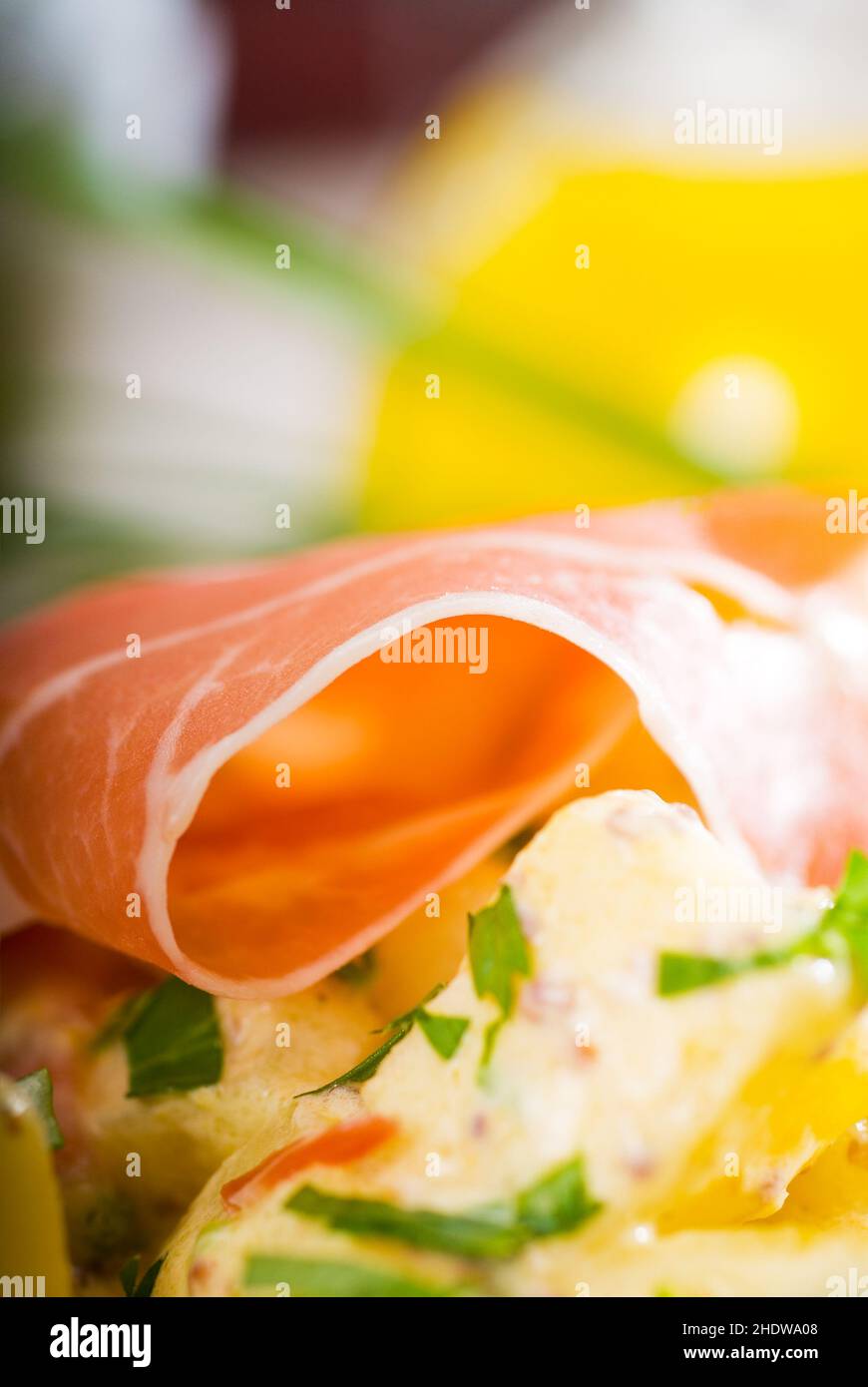 Parma ham potato salad hi-res stock photography and images - Alamy