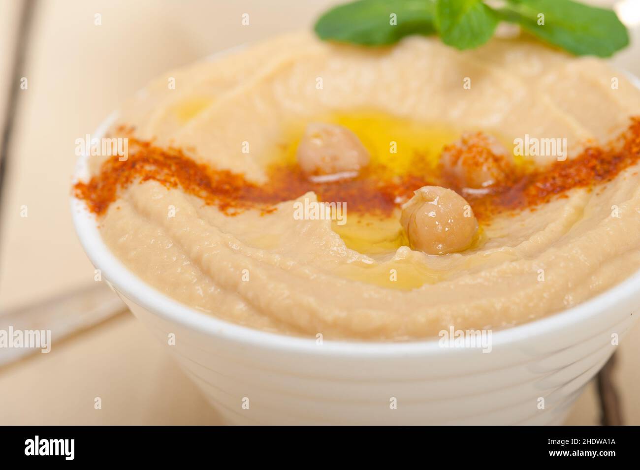 chickpea mash, hummus Stock Photo - Alamy