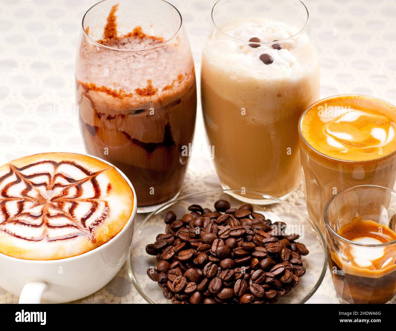 coffee, coffee variants, coffees Stock Photo - Alamy