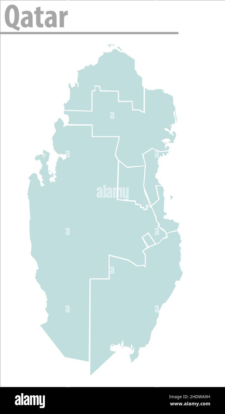 Map qatar details hi-res stock photography and images - Alamy