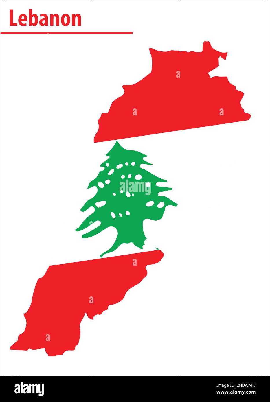 Lebanon white map hi-res stock photography and images - Alamy