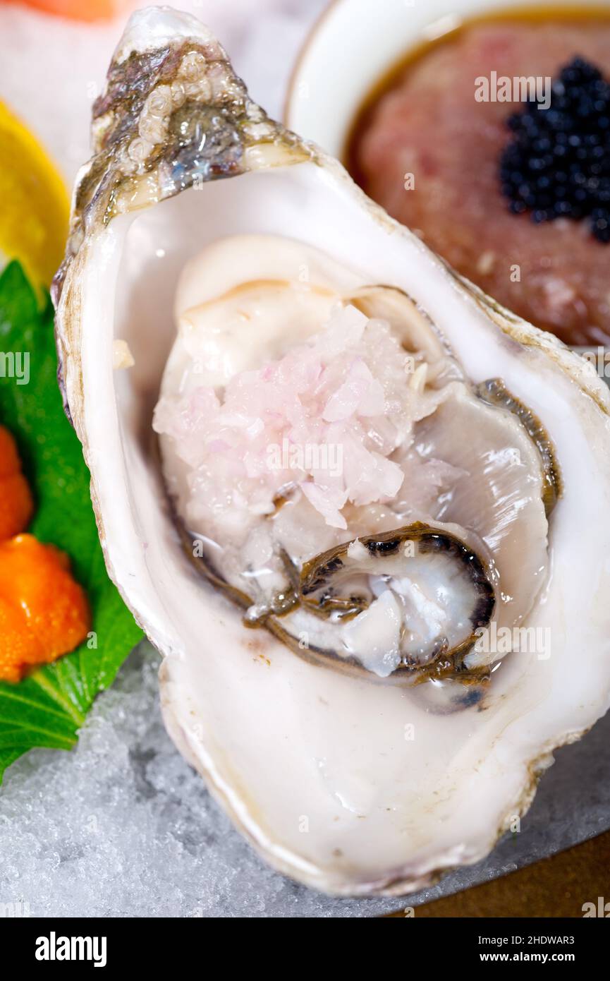 seafood, oysters, seafoods, oyster Stock Photo - Alamy