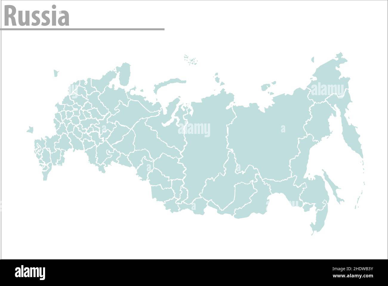 Regions of russian federation Stock Vector Images - Alamy