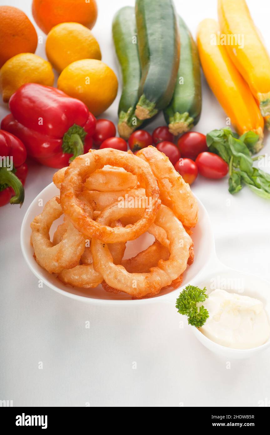 snack, onion rings, snacks, onion ring Stock Photo - Alamy