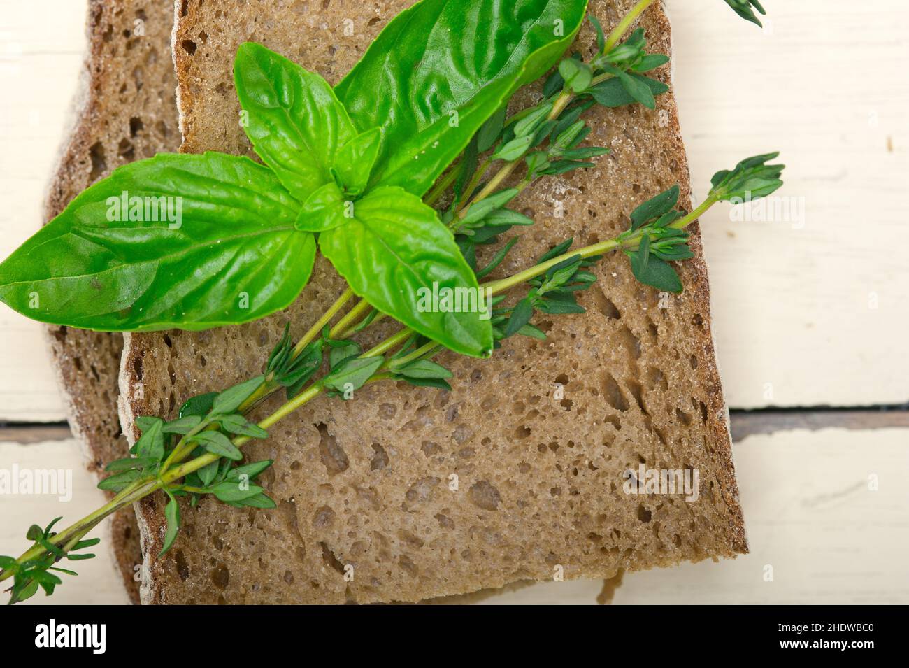herb, bread slices, herbs, bread Stock Photo - Alamy