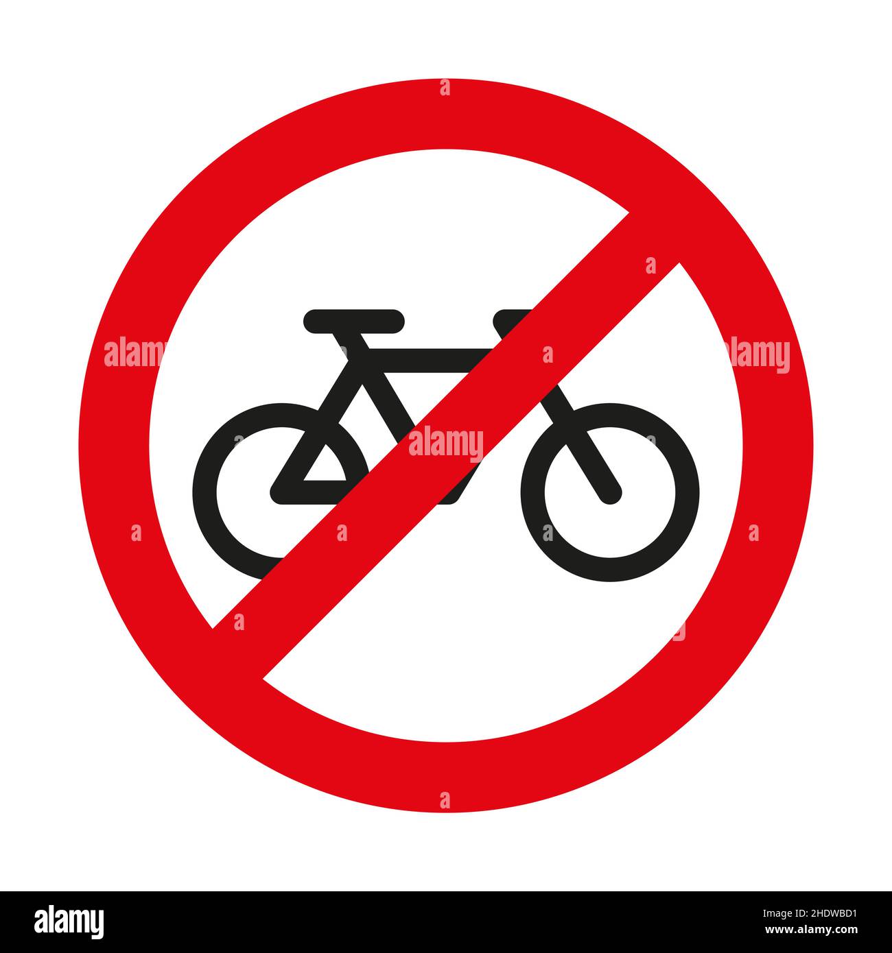 Warning bicycles Stock Vector Images - Alamy