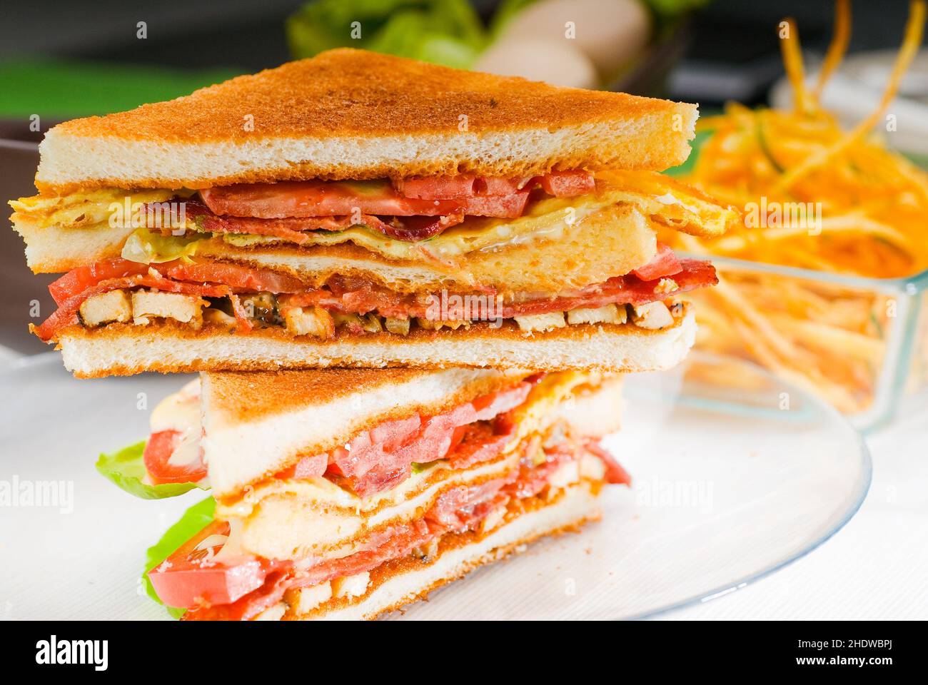 snack, toast, club sandwich, snacks, toasts, club snadwichs Stock Photo ...