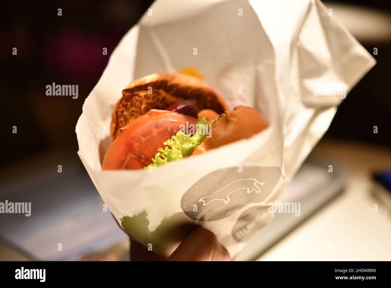 Beef burger with beetroot in Sydney, Australia Stock Photo - Alamy