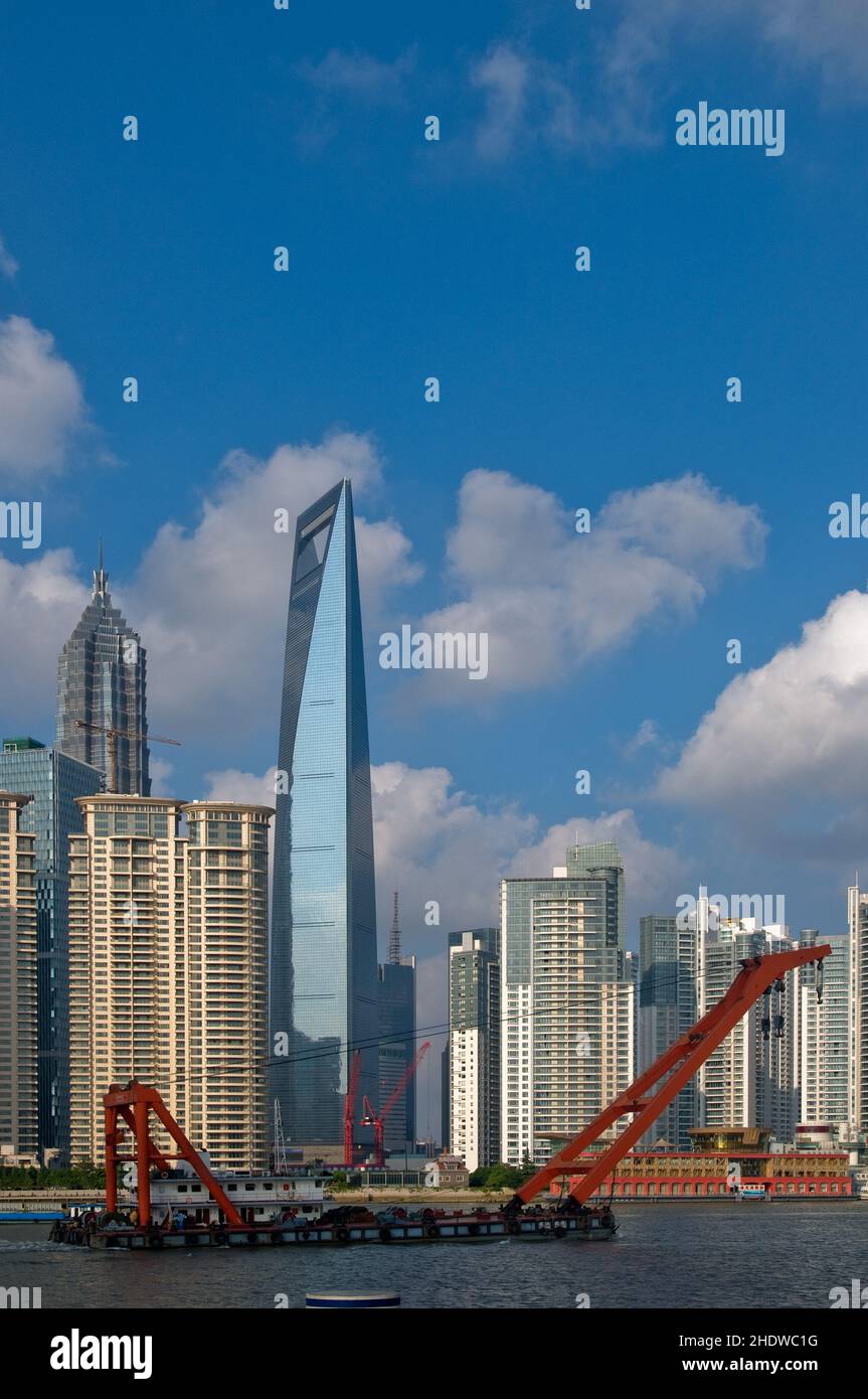 shanghai, pudong, huangpu jiang, shanghais, pudongs Stock Photo - Alamy