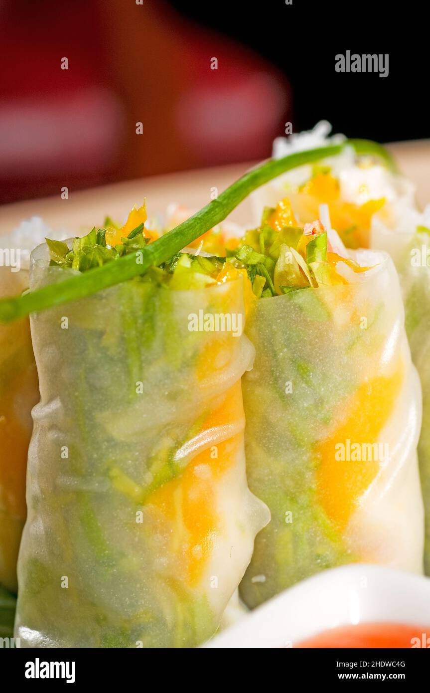 Vegetable roll appetizers hi-res stock photography and images - Alamy