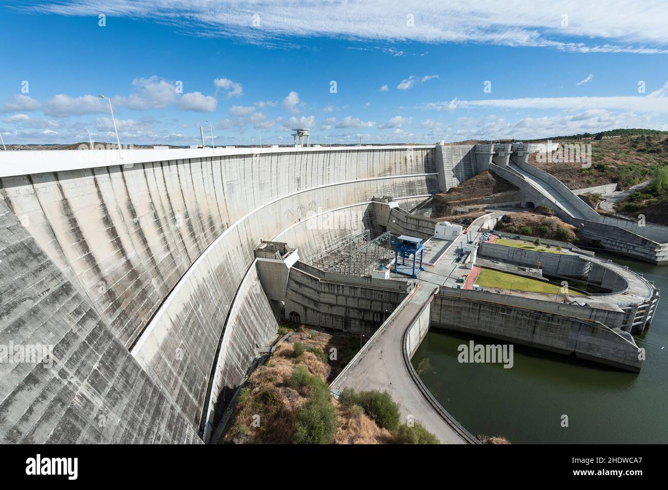 The Alqueva Dam, the largest dam and artificial lake in Western Europe ...