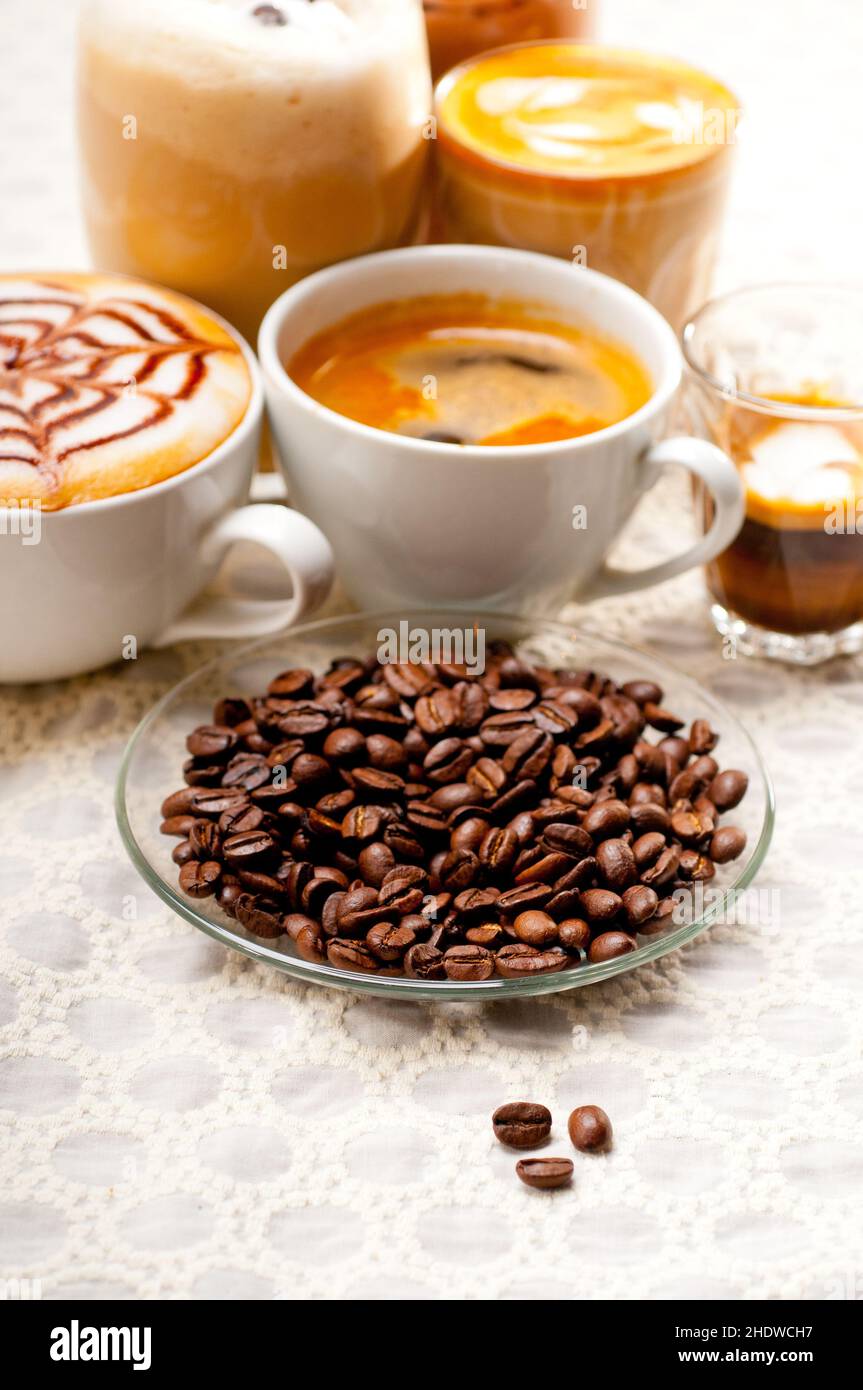 Coffee variants hi-res stock photography and images - Alamy