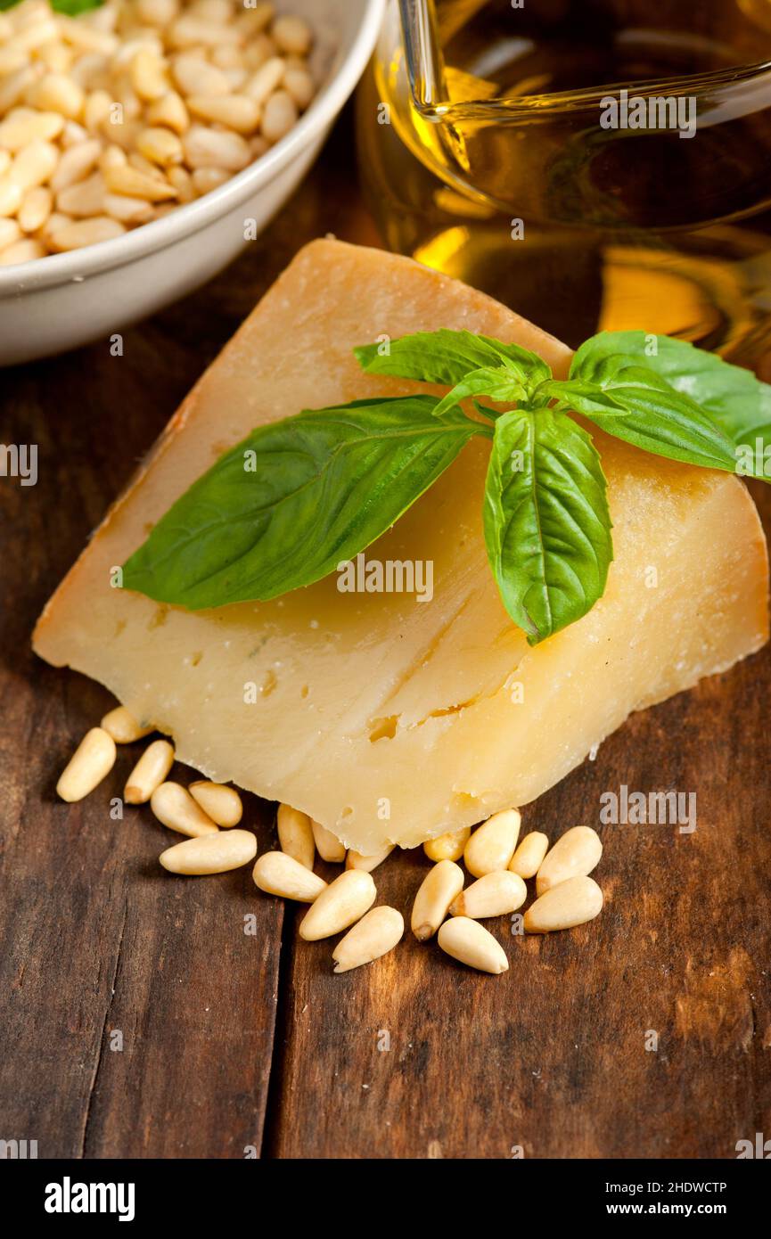 parmesan, pine nuts, parmesans, pine nut Stock Photo - Alamy