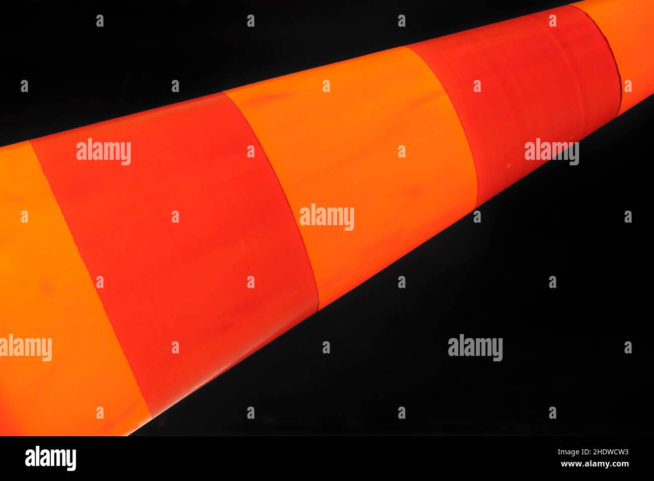 traffic cone with internal light, side view Stock Photo - Alamy