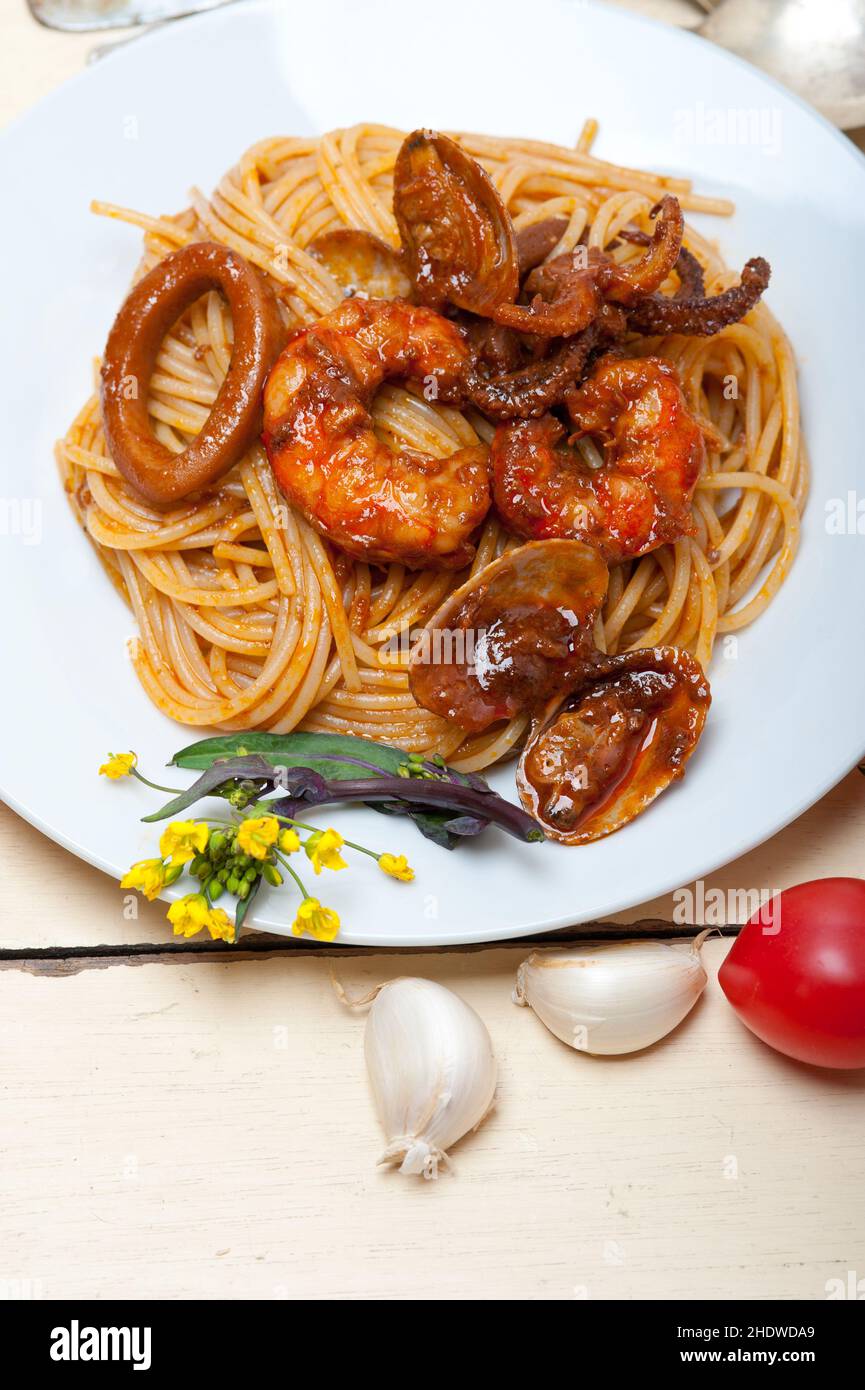 seafood, spaghetti, italian cuisine, seafoods, spaghettis, involtini ...